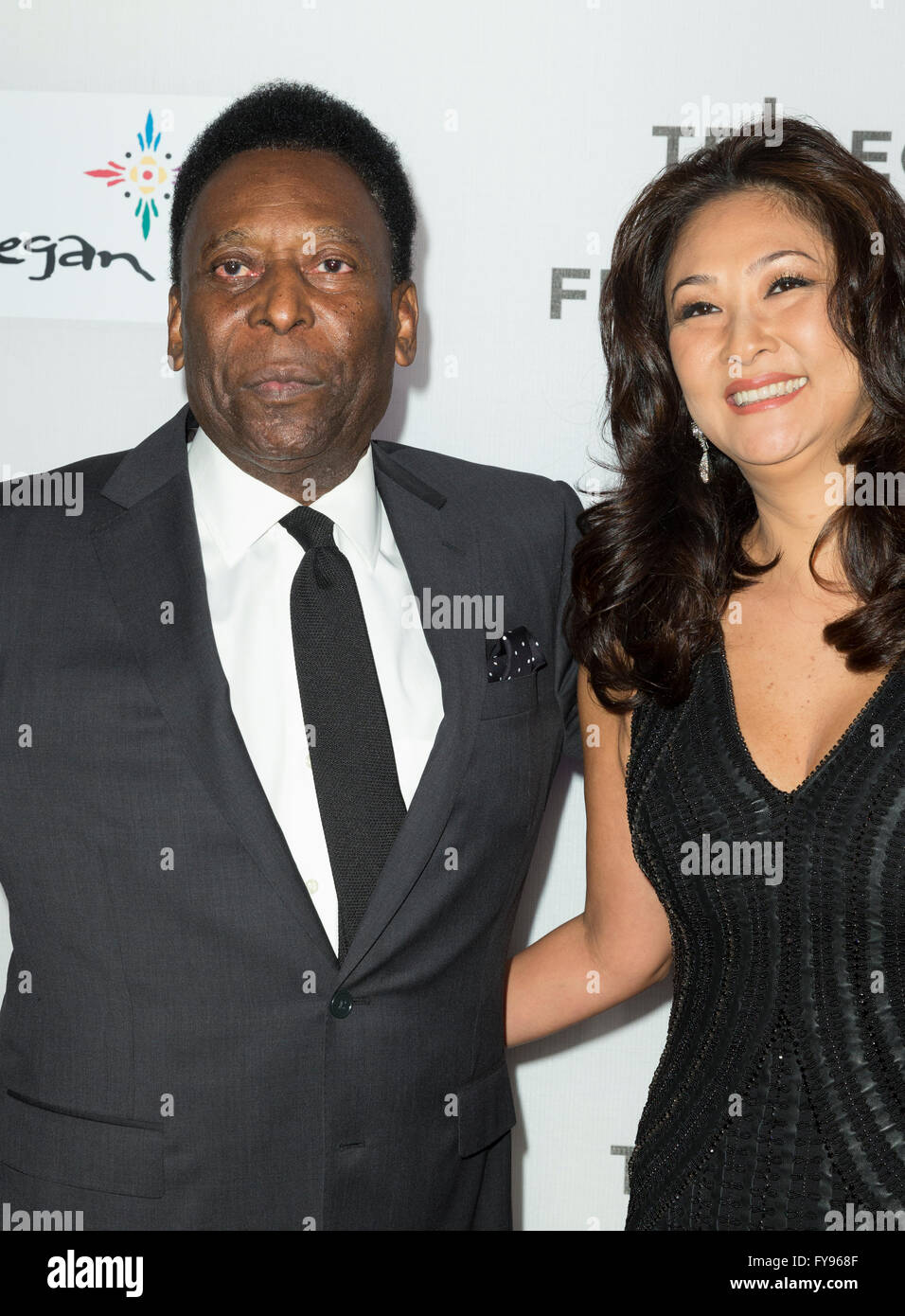 New York, USA. 23rd April, 2016. Pele and Marcia Aoki attend Tribeca ...