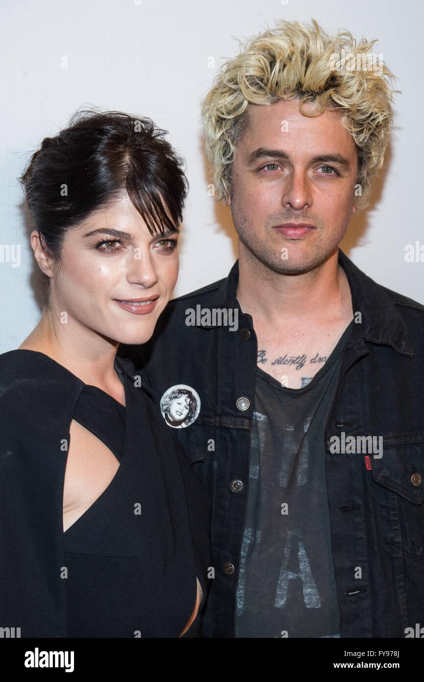 New York, NY, USA. 23rd Apr, 2016. Selma Blair, Billie Joe Armstrong at ...