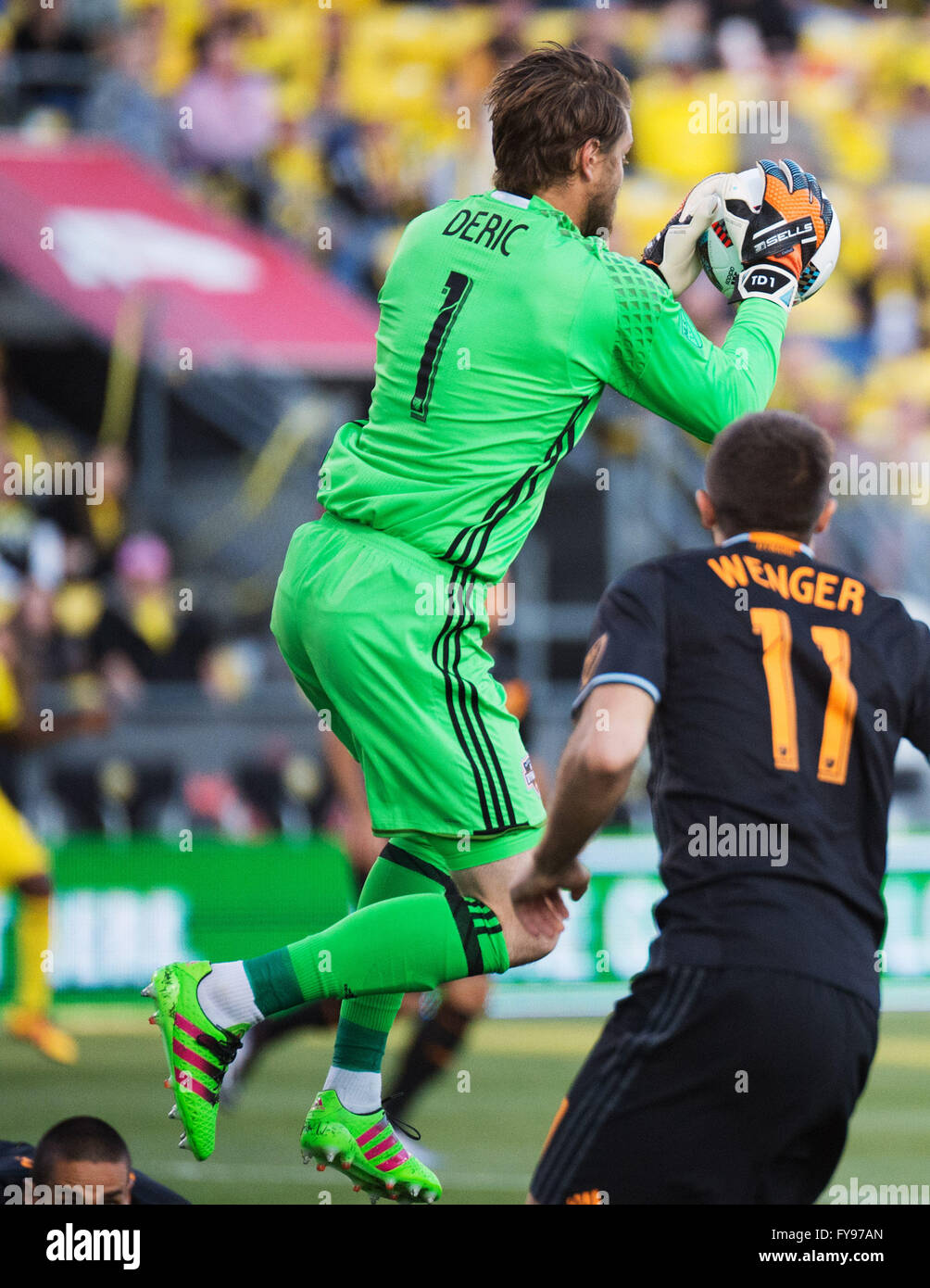 Columbus, Ohio, USA. 23rd April, 2016.Houston Dynamo goalkeeper Tyler ...