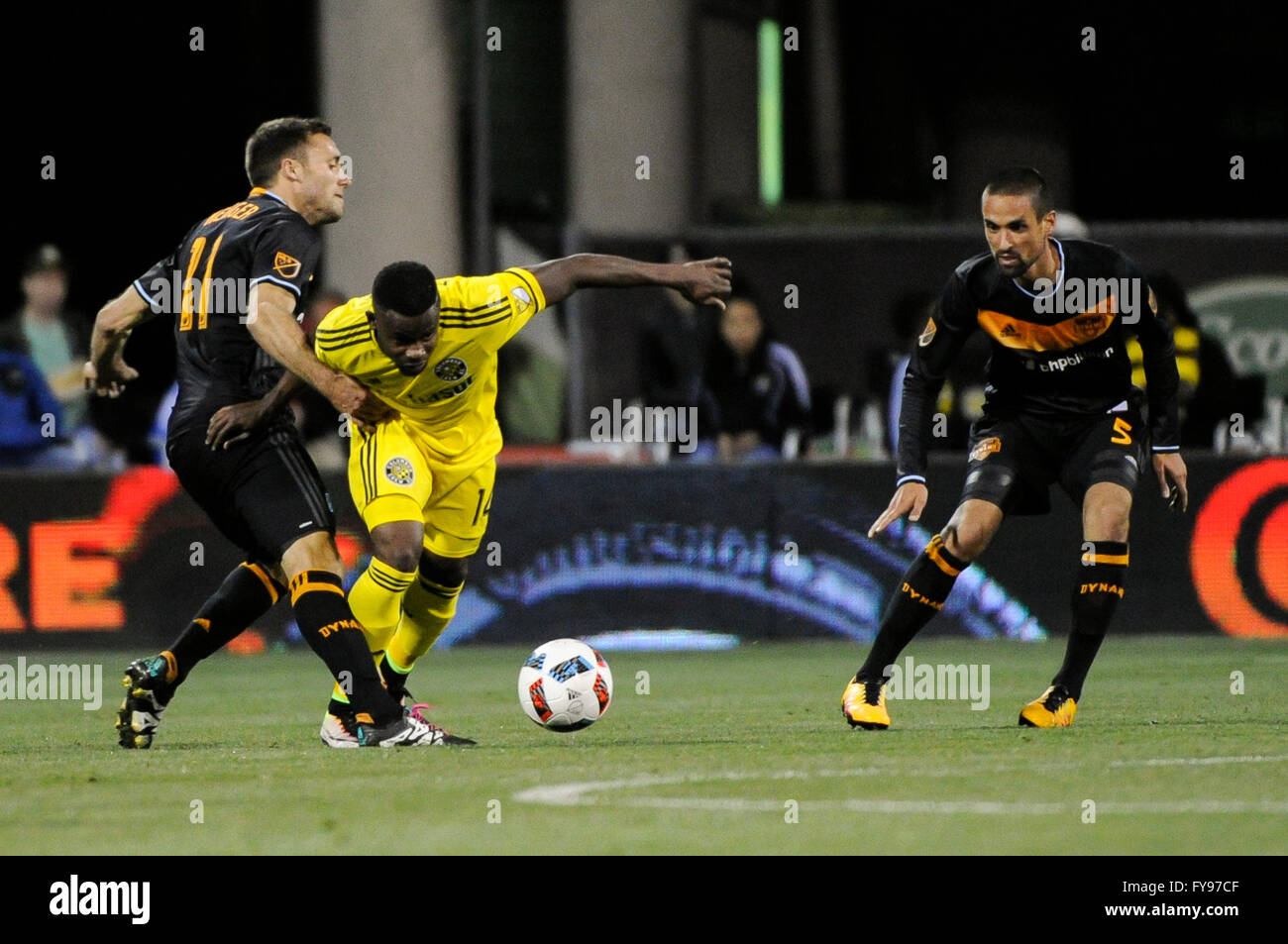 Mapfre stadium, USA. 23rd April, 2016. .Columbus Crew SC defender ...