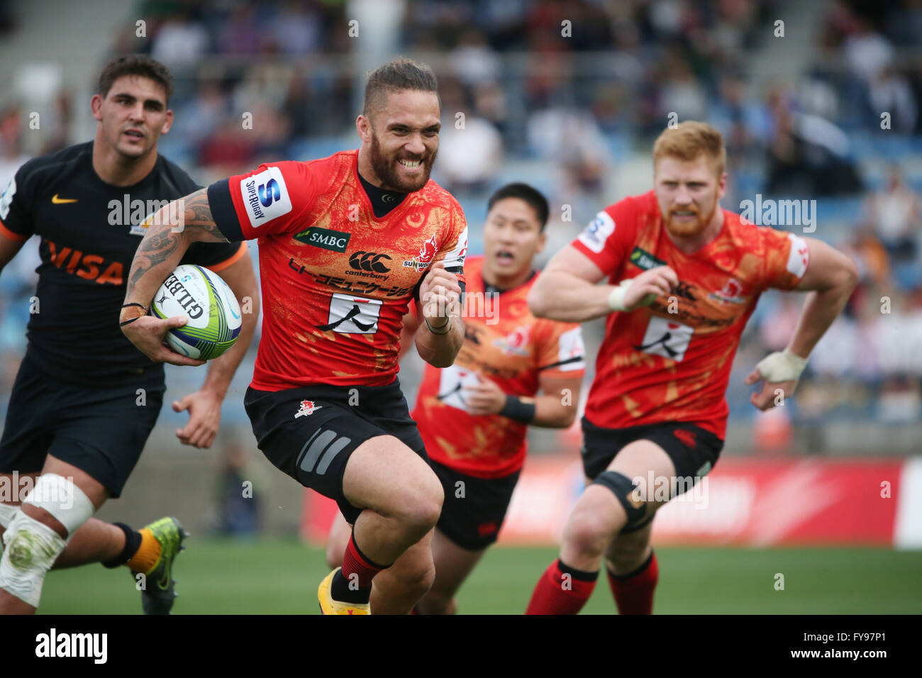 Tokyo, Japan. 23rd Apr, 2016. Derek Carpenter (Sunwolves) Rugby : Super ...