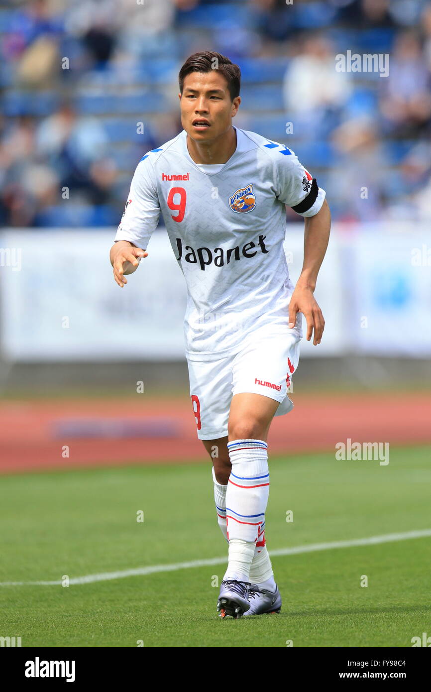 Machida Stadium, Tokyo, Japan. 23rd Apr, 2016. Ryo Nagai (V Varen ...