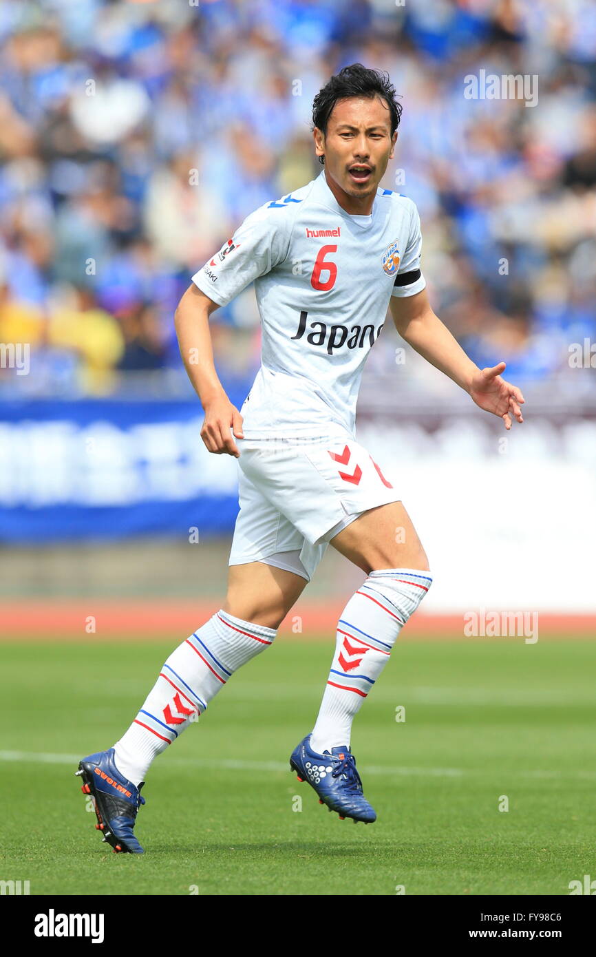 Machida Stadium, Tokyo, Japan. 23rd Apr, 2016. Yusuke Maeda (V Varen), APRIL 23, 2016 - Football ...