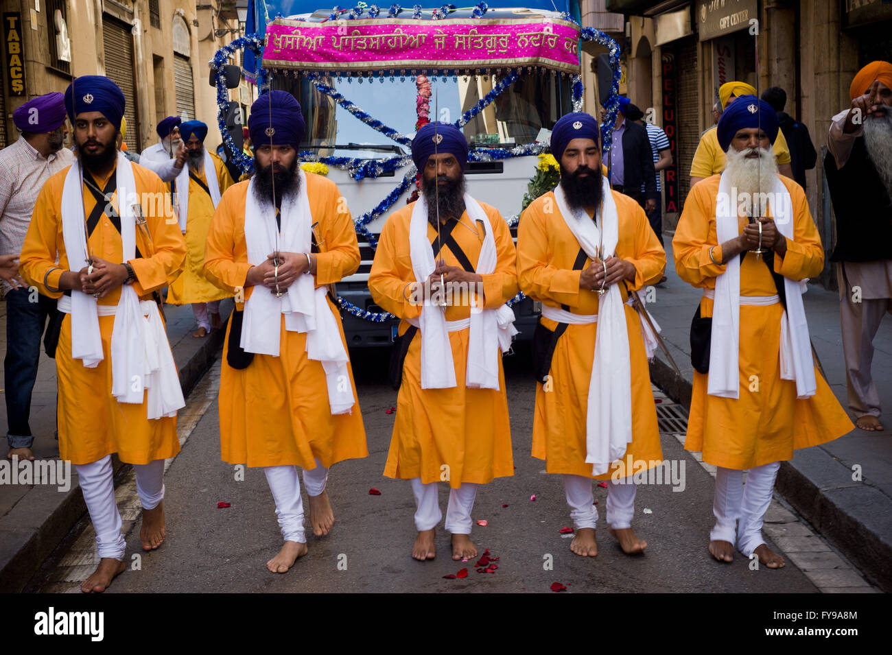 2016 sikh festival hi-res stock photography and images - Alamy