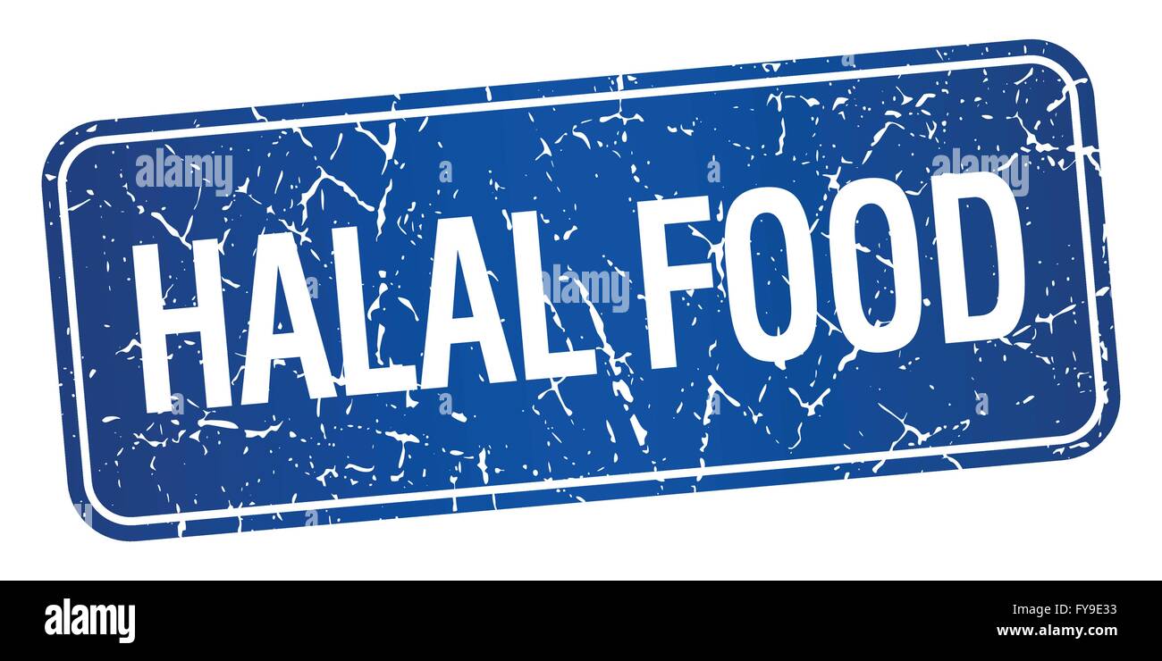 Halal food square stamp Stock Vector Images - Alamy