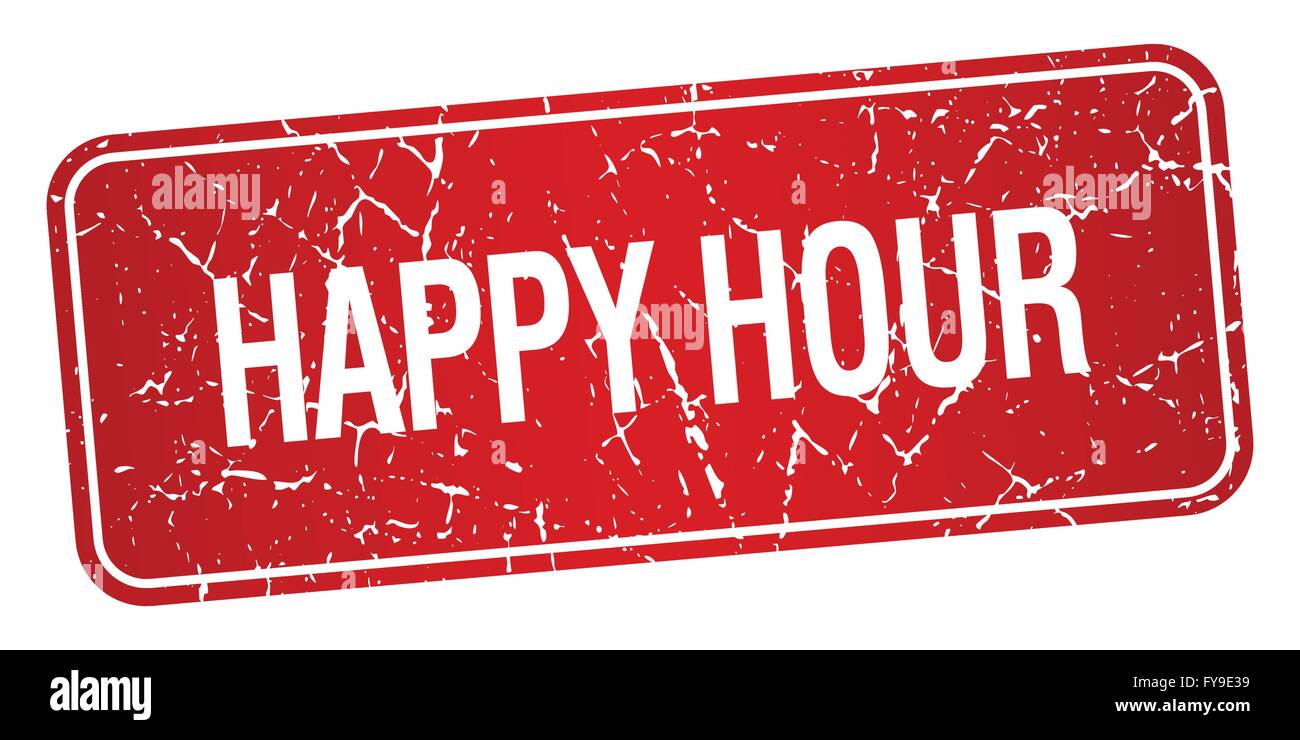 Happy hour stamp isolated hi-res stock photography and images - Alamy