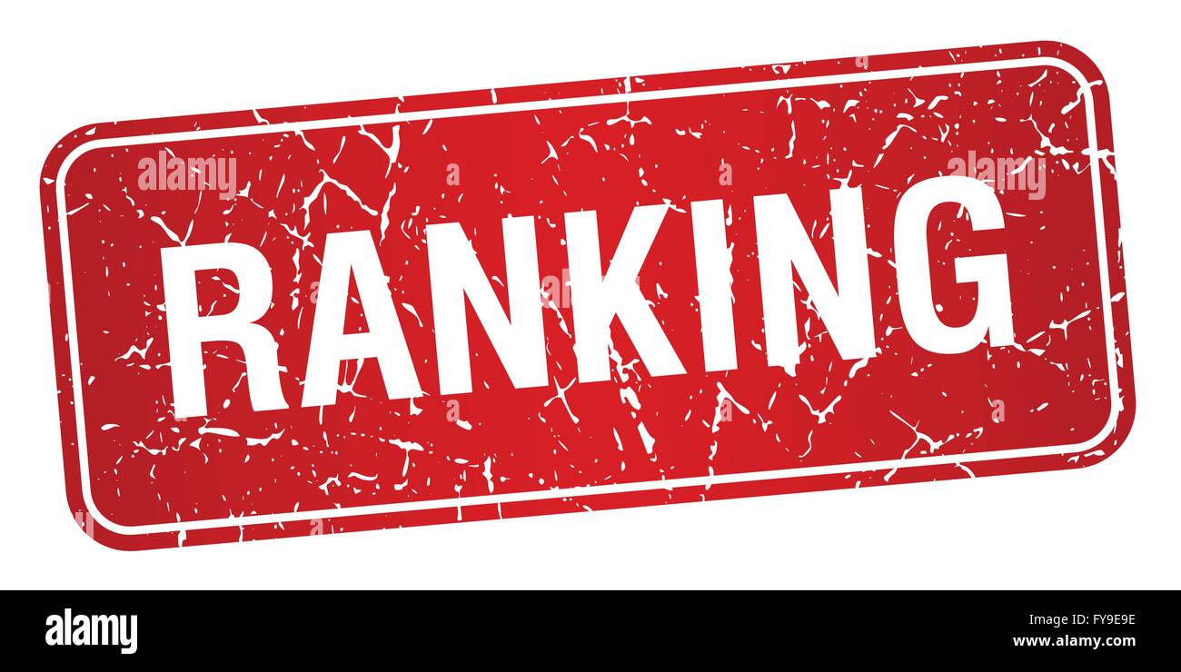 ranking red square grunge textured isolated stamp Stock Vector Image & Art - Alamy