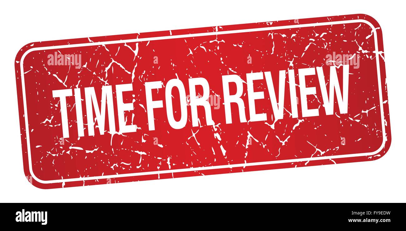 Time review vintage stamp hi-res stock photography and images - Alamy