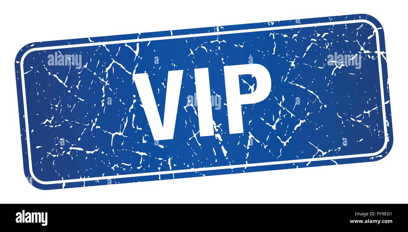 vip blue square grunge textured isolated stamp Stock Vector Image & Art ...