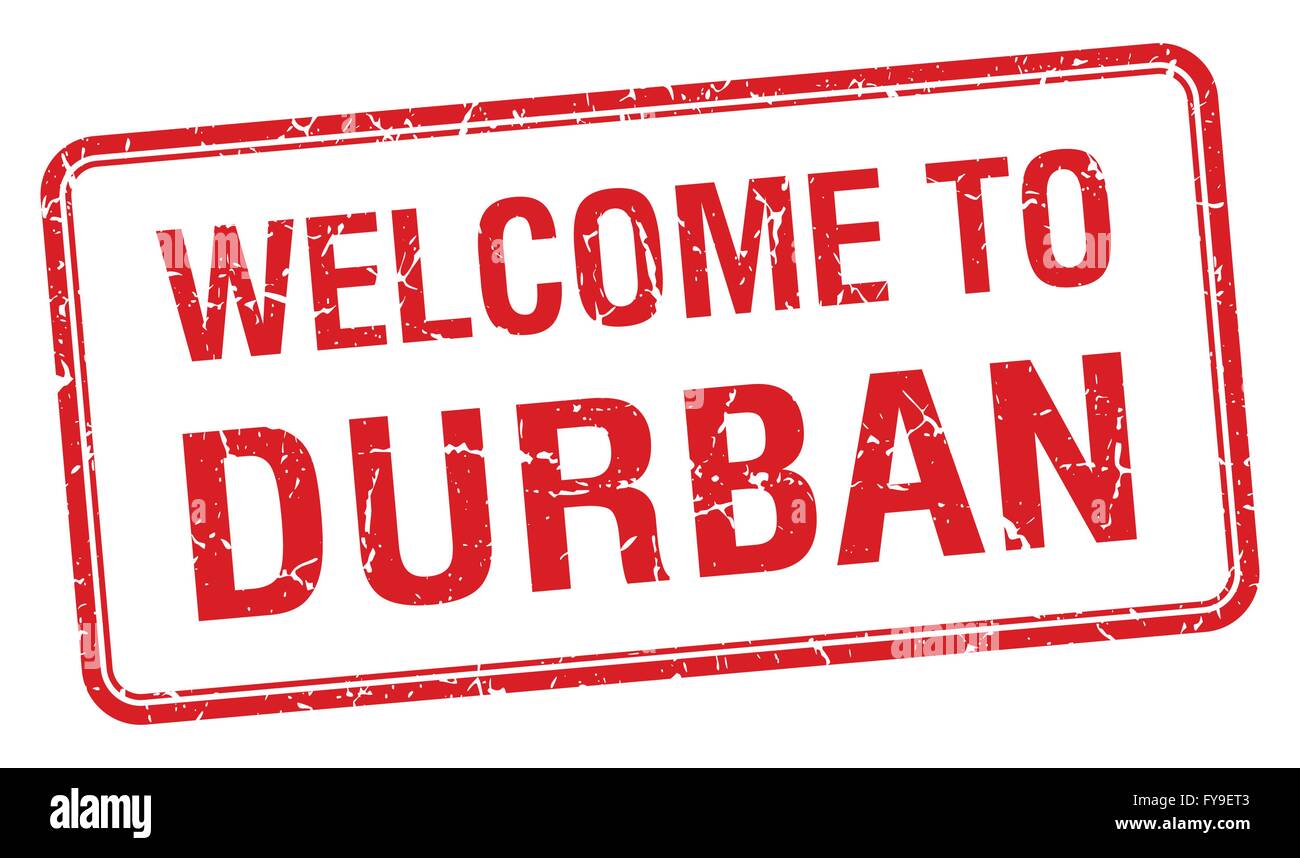 Welcome to durban Cut Out Stock Images & Pictures - Alamy