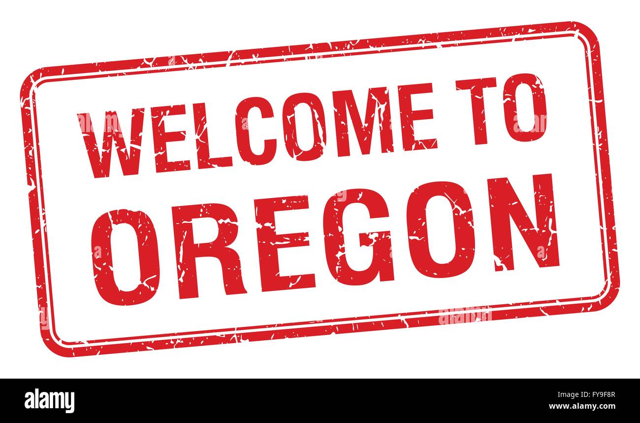 Oregon stamp vector vectors hi-res stock photography and images - Alamy