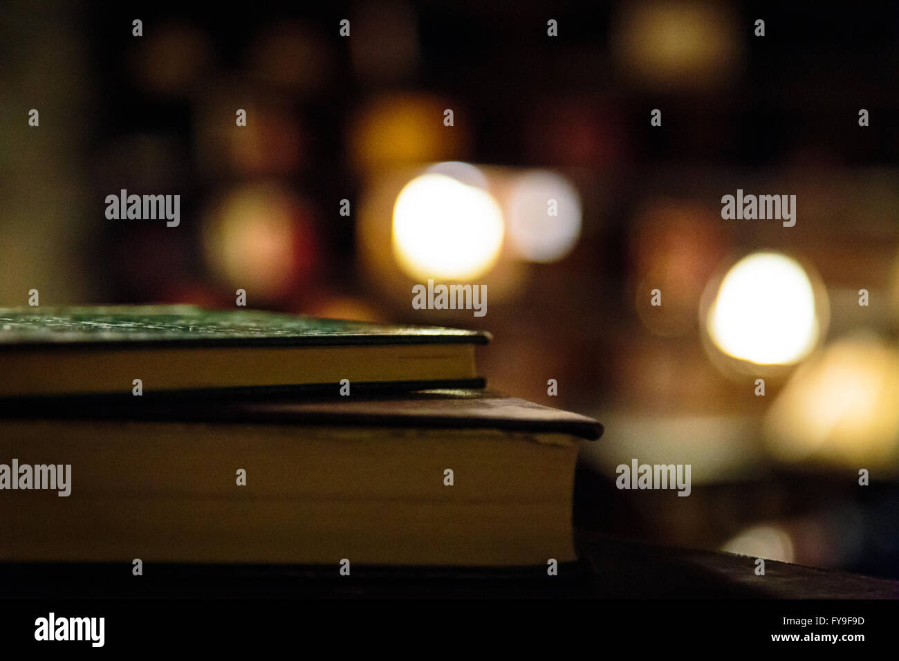 Old books in an old library Stock Photo - Alamy