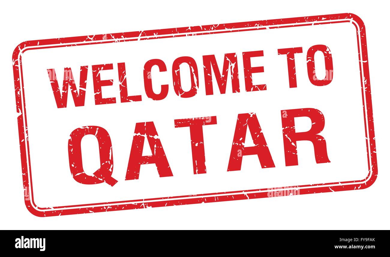Welcome to qatar Cut Out Stock Images & Pictures - Alamy
