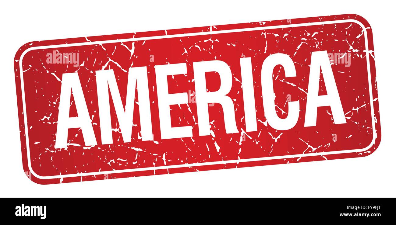 America red stamp isolated on white background Stock Vector Image & Art ...