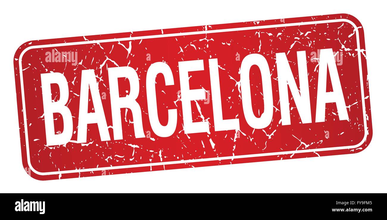 Barcelona red stamp isolated on white background Stock Vector Image ...