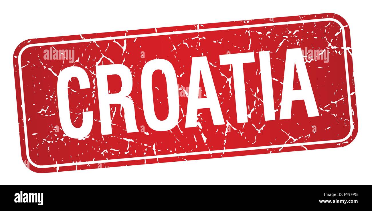 Croatia red stamp isolated on white background Stock Vector Image & Art ...