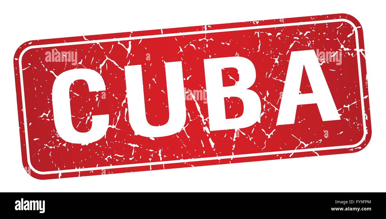 Cuba red stamp isolated on white background Stock Vector Image & Art ...