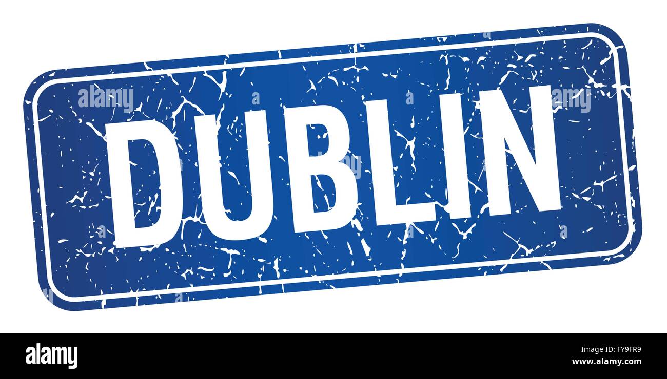 Dublin blue stamp isolated on white background Stock Vector Image & Art ...