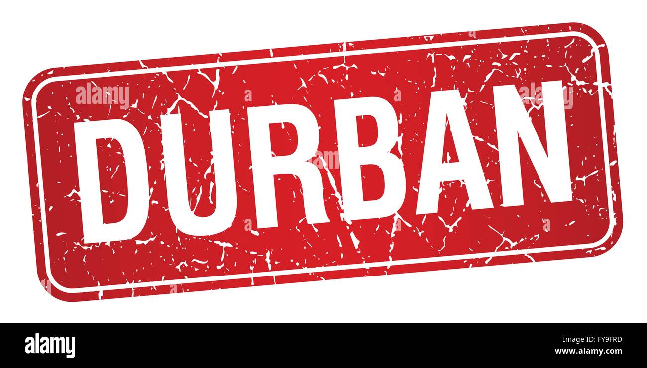 Durban red stamp isolated on white background Stock Vector Image & Art ...