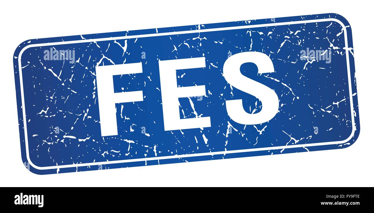 Fes blue stamp isolated on white background Stock Vector Image & Art ...