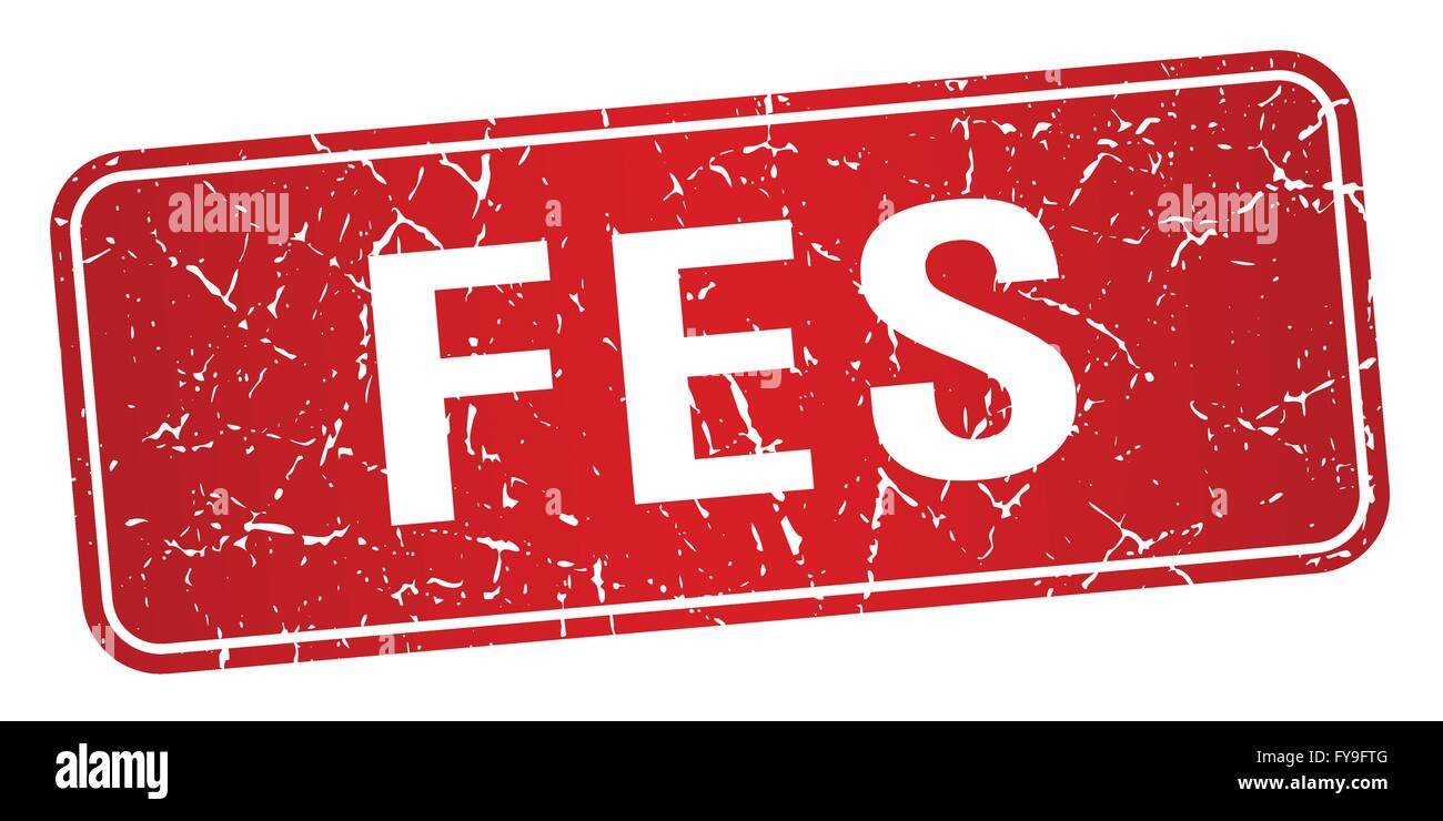 Fes red stamp isolated on white background Stock Vector Image & Art - Alamy