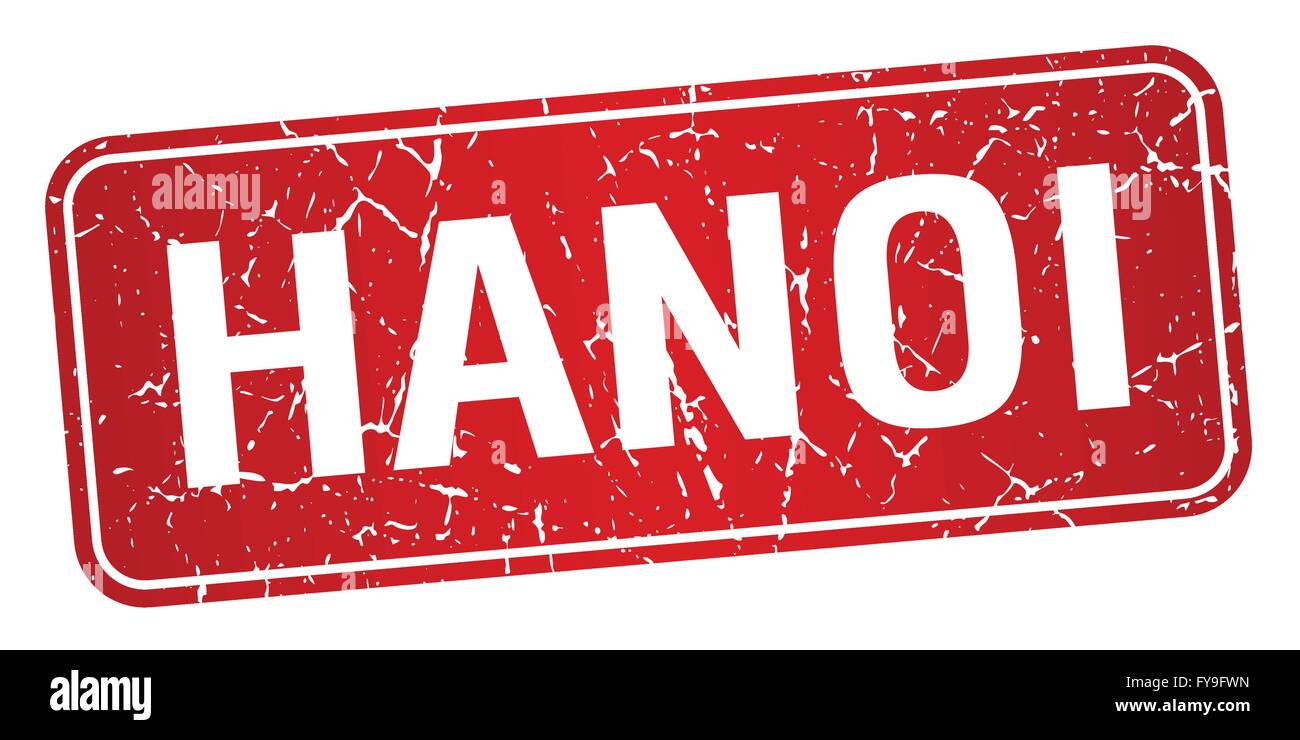 Hanoi red stamp isolated on white background Stock Vector Image & Art ...