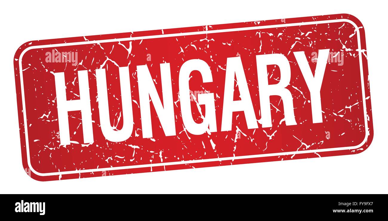 Hungary red stamp isolated on white background Stock Vector Image & Art ...
