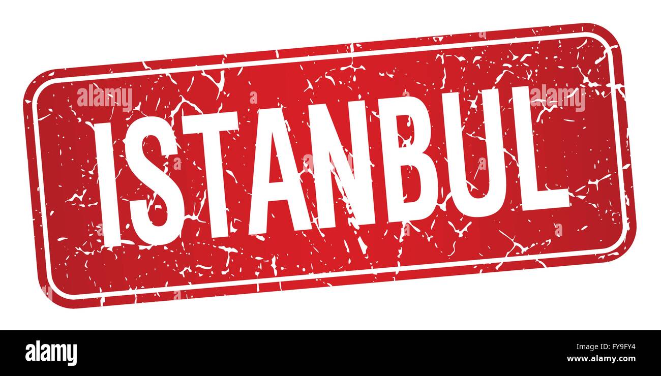 Istanbul red stamp isolated on white background Stock Vector Image ...