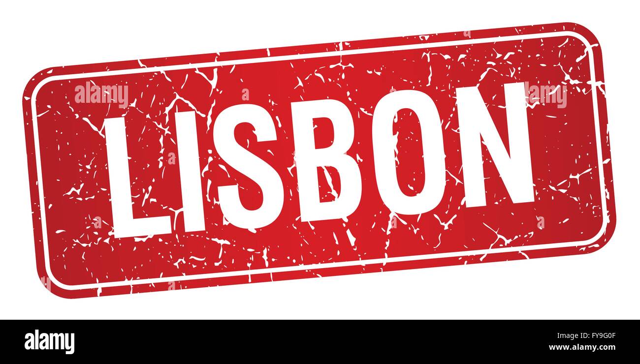 Lisbon red stamp isolated on white background Stock Vector Image & Art ...