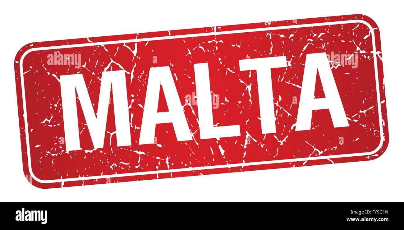 Malta red stamp isolated on white background Stock Vector Image & Art ...