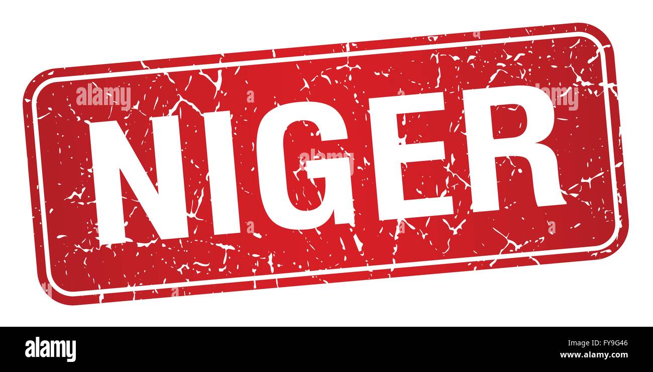 Niger red stamp isolated on white background Stock Vector Image & Art ...