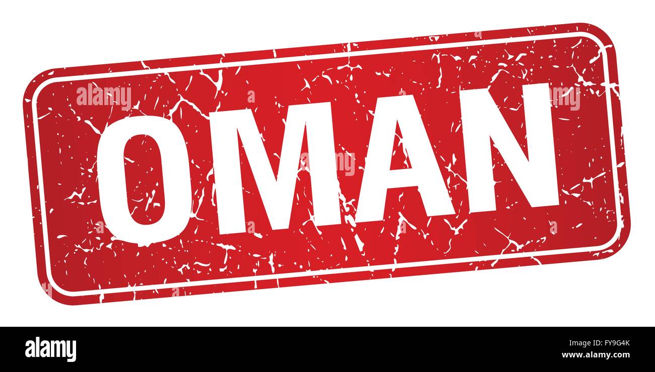 Oman red stamp isolated on white background Stock Vector Image & Art ...