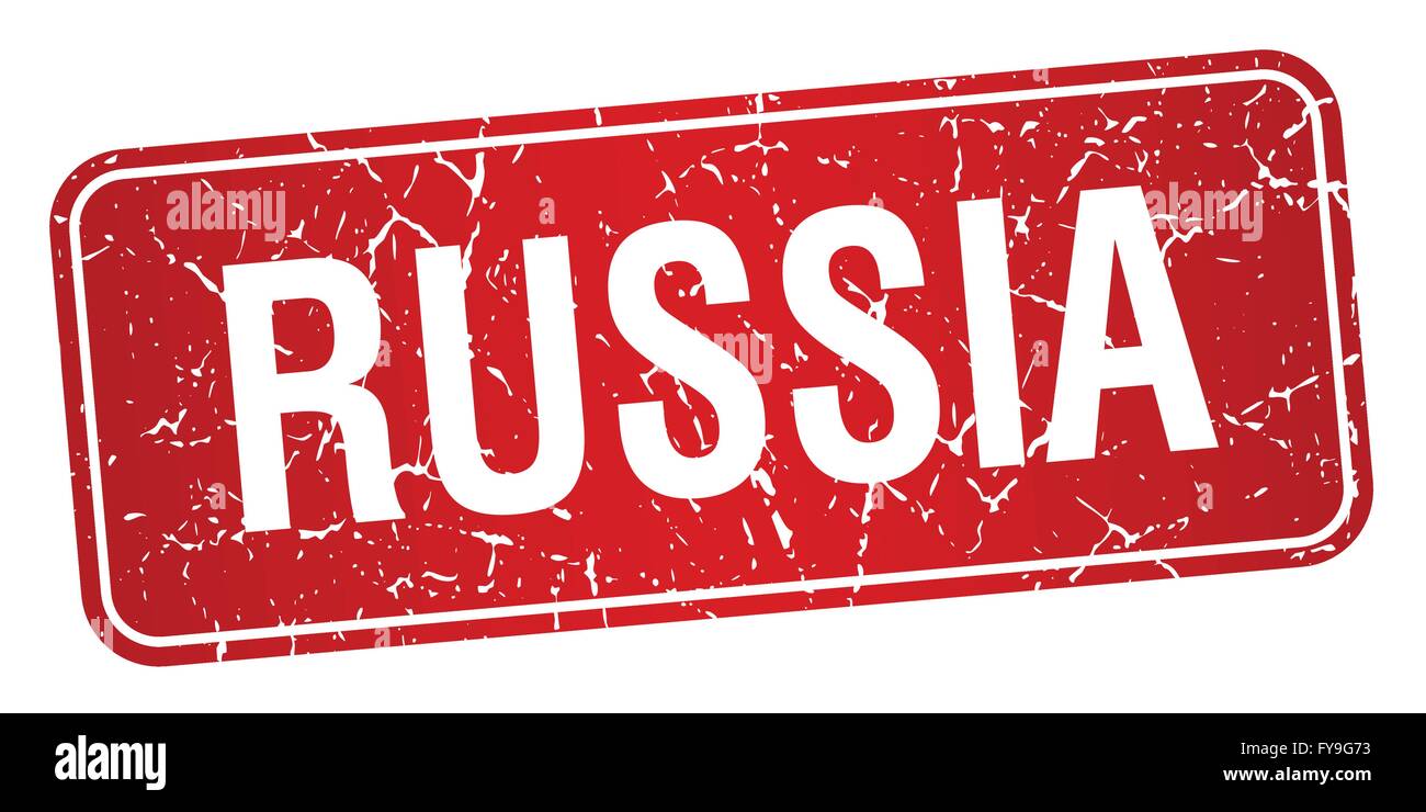 Russia red stamp isolated on white background Stock Vector Image & Art ...