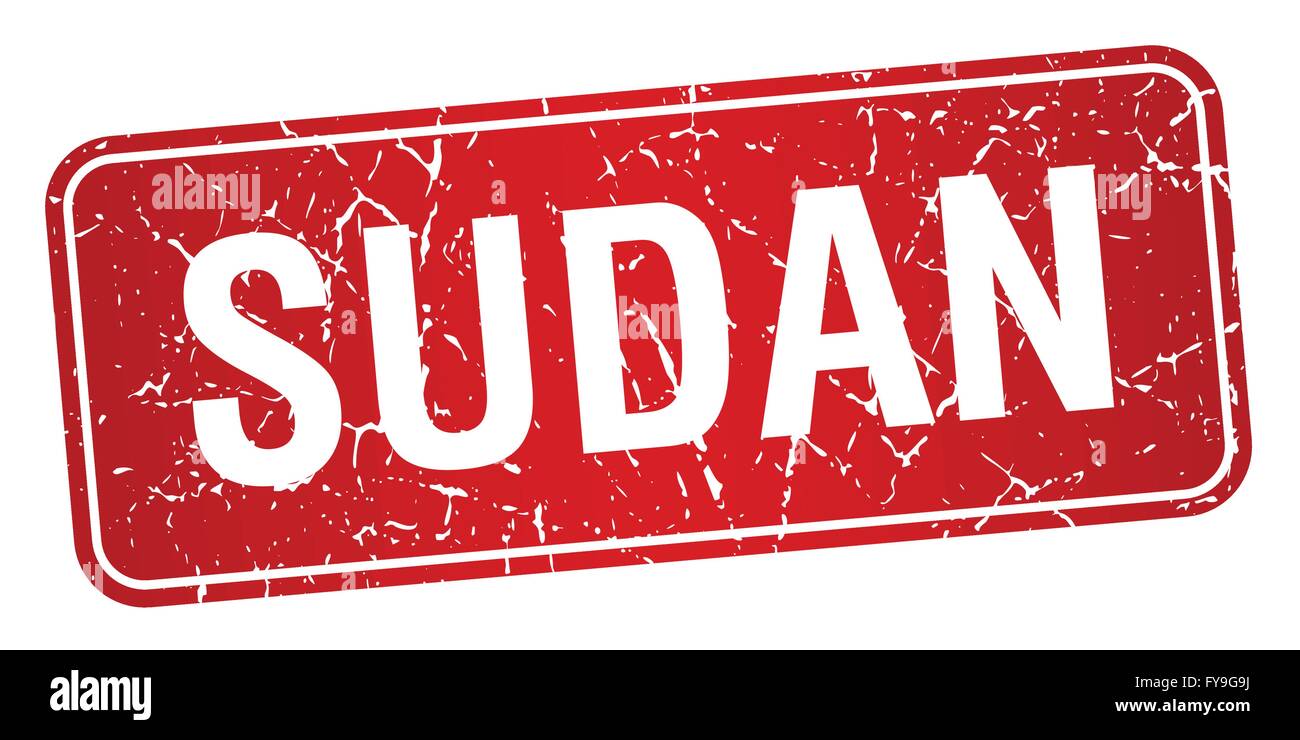 Sudan red stamp isolated on white background Stock Vector Image & Art ...