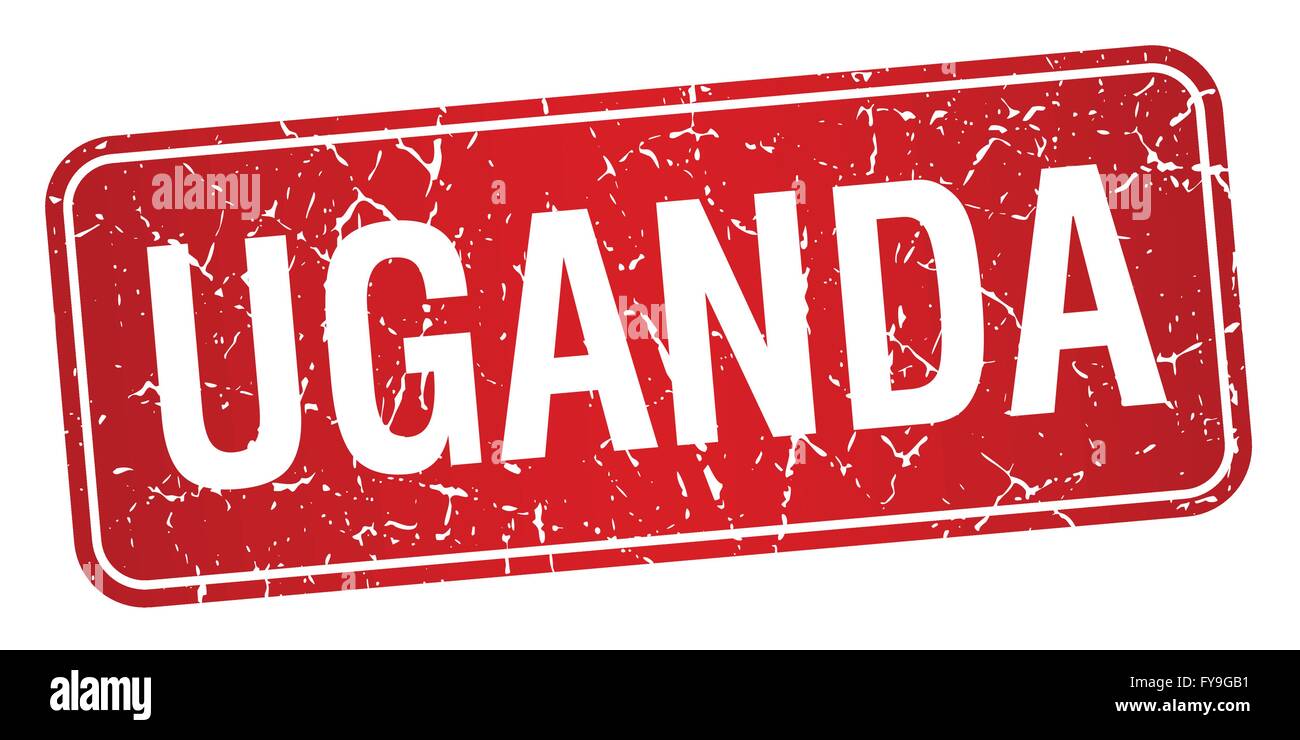 Uganda red stamp isolated on white background Stock Vector Image & Art ...