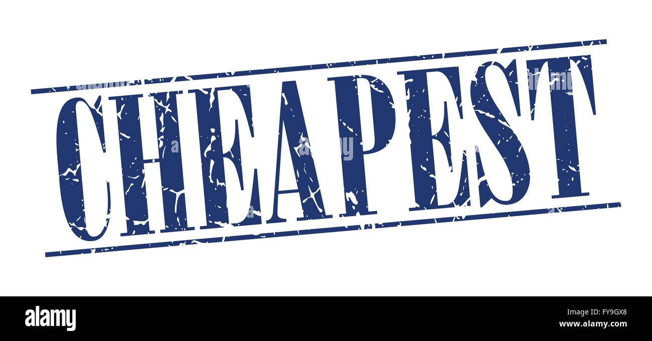 cheapest blue grunge vintage stamp isolated on white background Stock ...