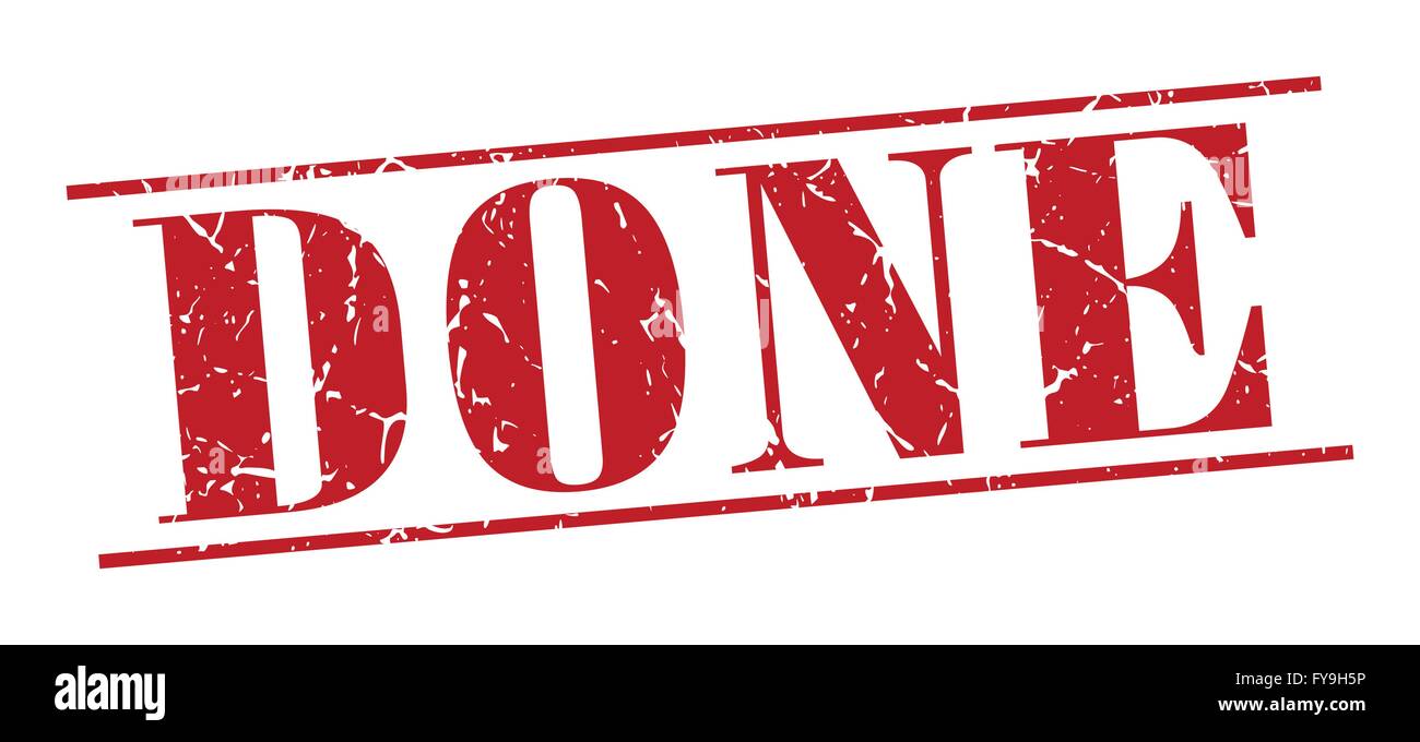 done red grunge vintage stamp isolated on white background Stock Vector ...