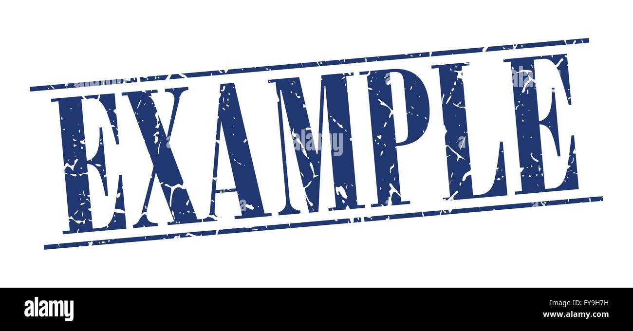 example blue grunge vintage stamp isolated on white background Stock ...