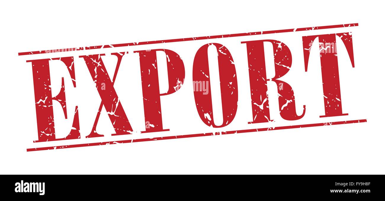 export red grunge vintage stamp isolated on white background Stock ...