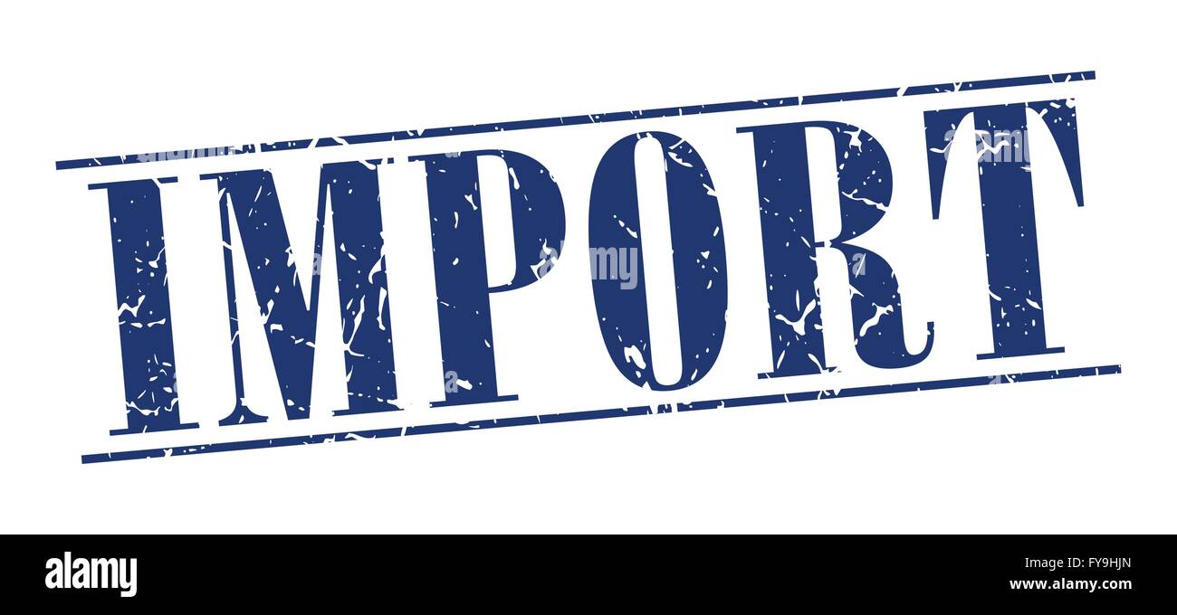 import blue grunge vintage stamp isolated on white background Stock ...