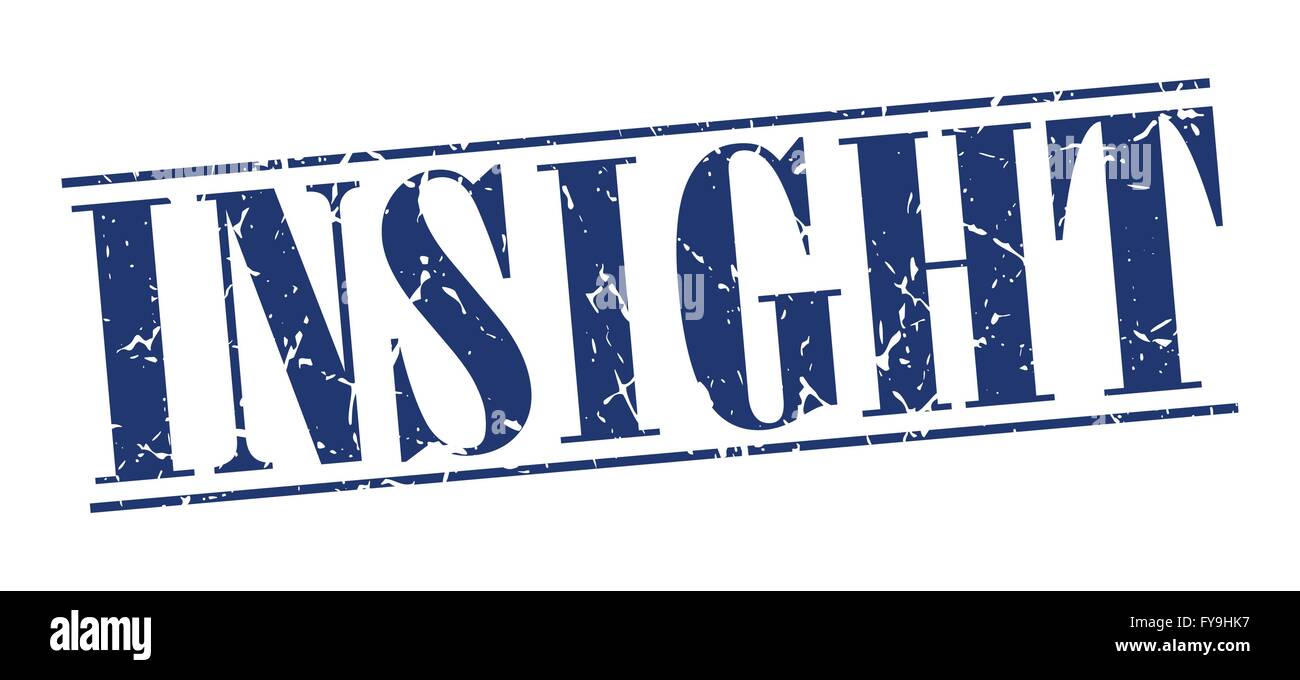 insight blue grunge vintage stamp isolated on white background Stock ...