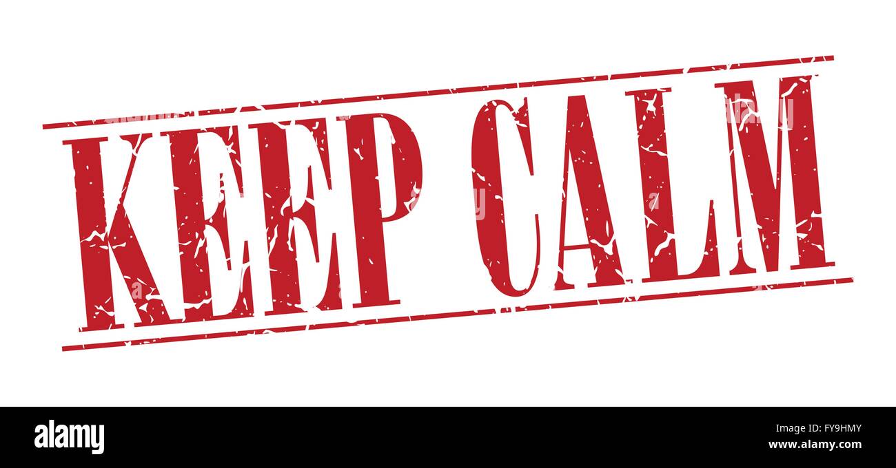 keep calm red grunge vintage stamp isolated on white background Stock ...