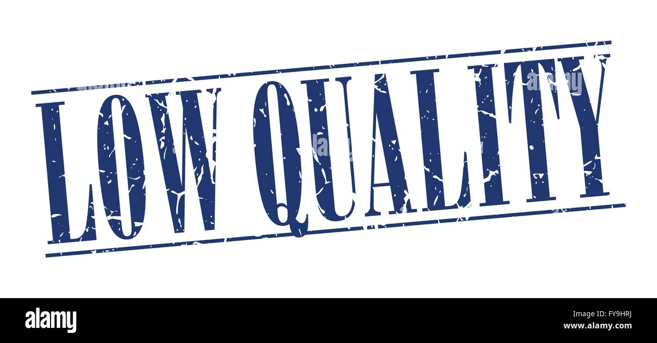 low quality blue grunge vintage stamp isolated on white background ...