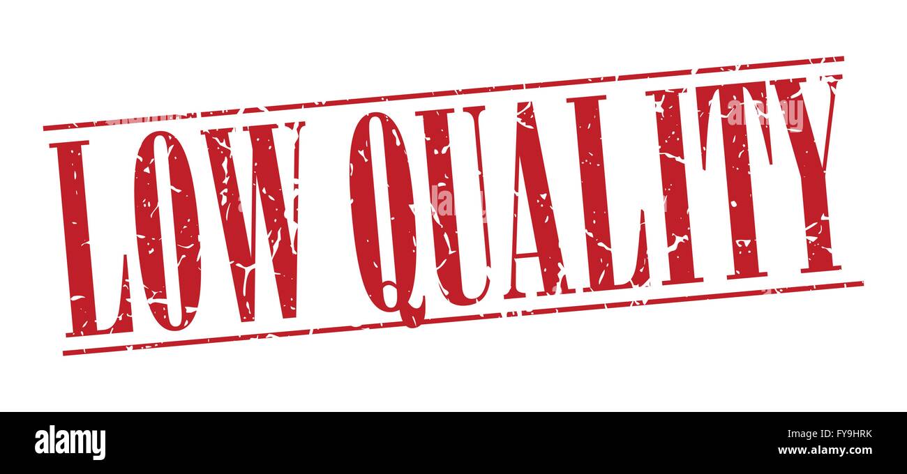 low quality red grunge vintage stamp isolated on white background Stock ...