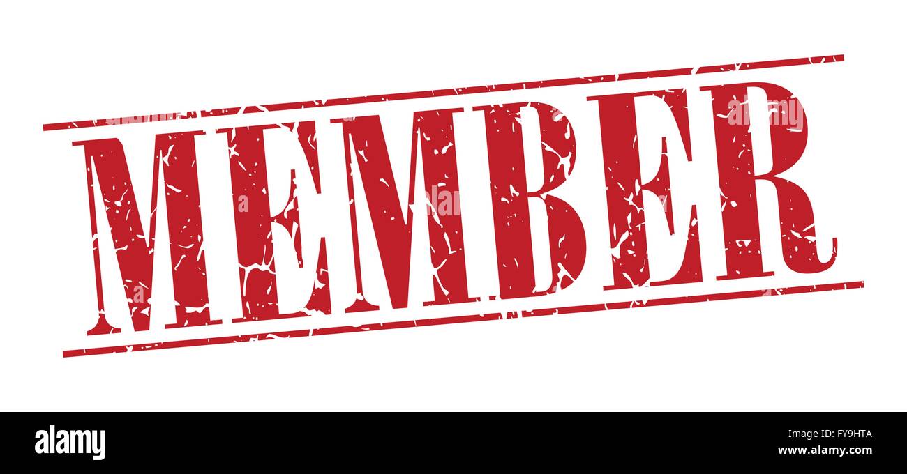 member red grunge vintage stamp isolated on white background Stock ...