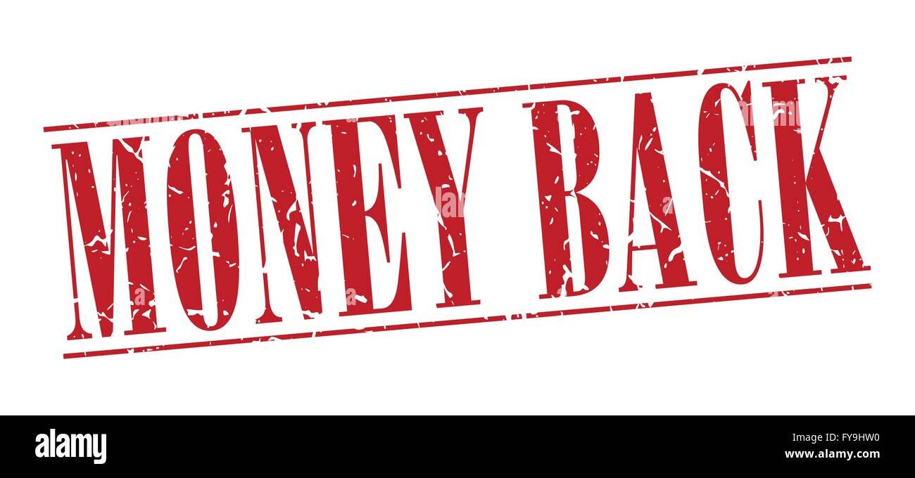 money back red grunge vintage stamp isolated on white background Stock ...
