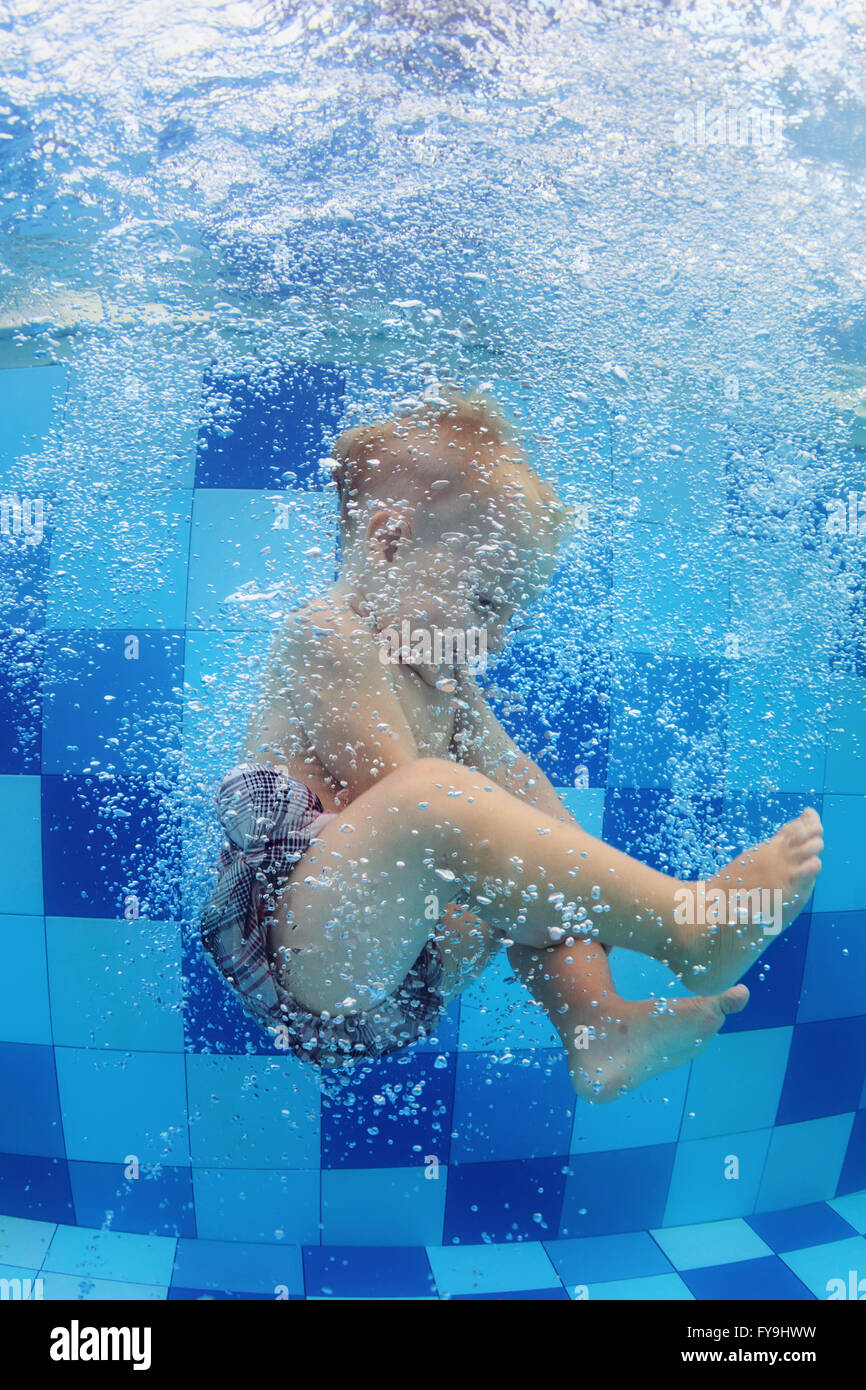 Baby Swimming Underwater High Resolution Stock Photography and Images ...