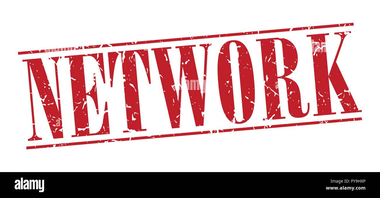 network red grunge vintage stamp isolated on white background Stock ...