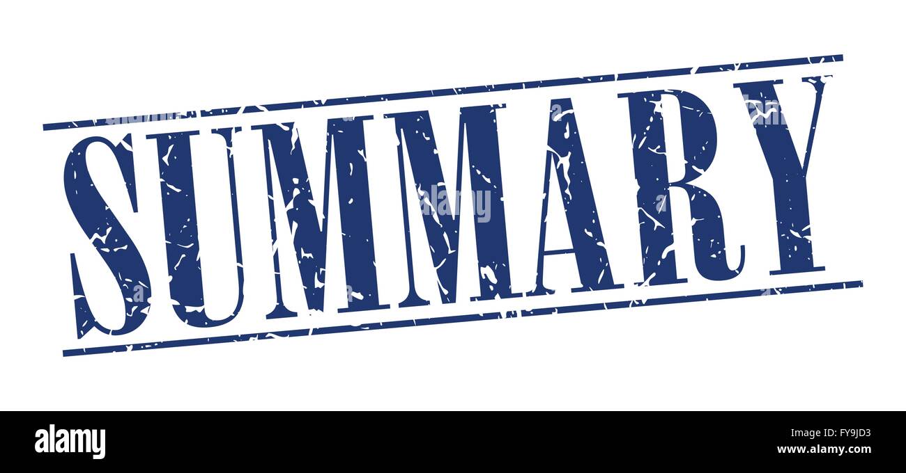 summary blue grunge vintage stamp isolated on white background Stock ...