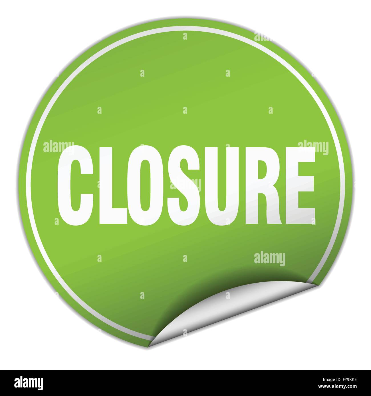 closure round green sticker isolated on white Stock Vector Image & Art ...